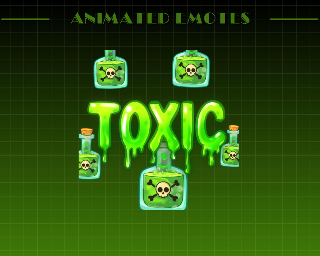 Animated Toxic Bottle Emote | Twitch-discord- Youtube-kick Streaming ...