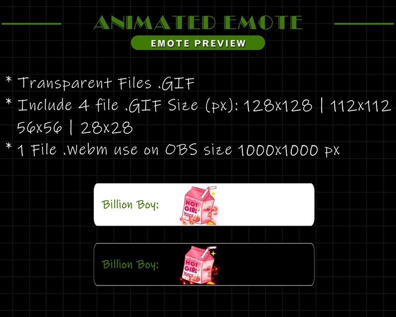 Hot Girl Juice Animated Emote | Funny Meme Emote | GIF and WEBM for ...