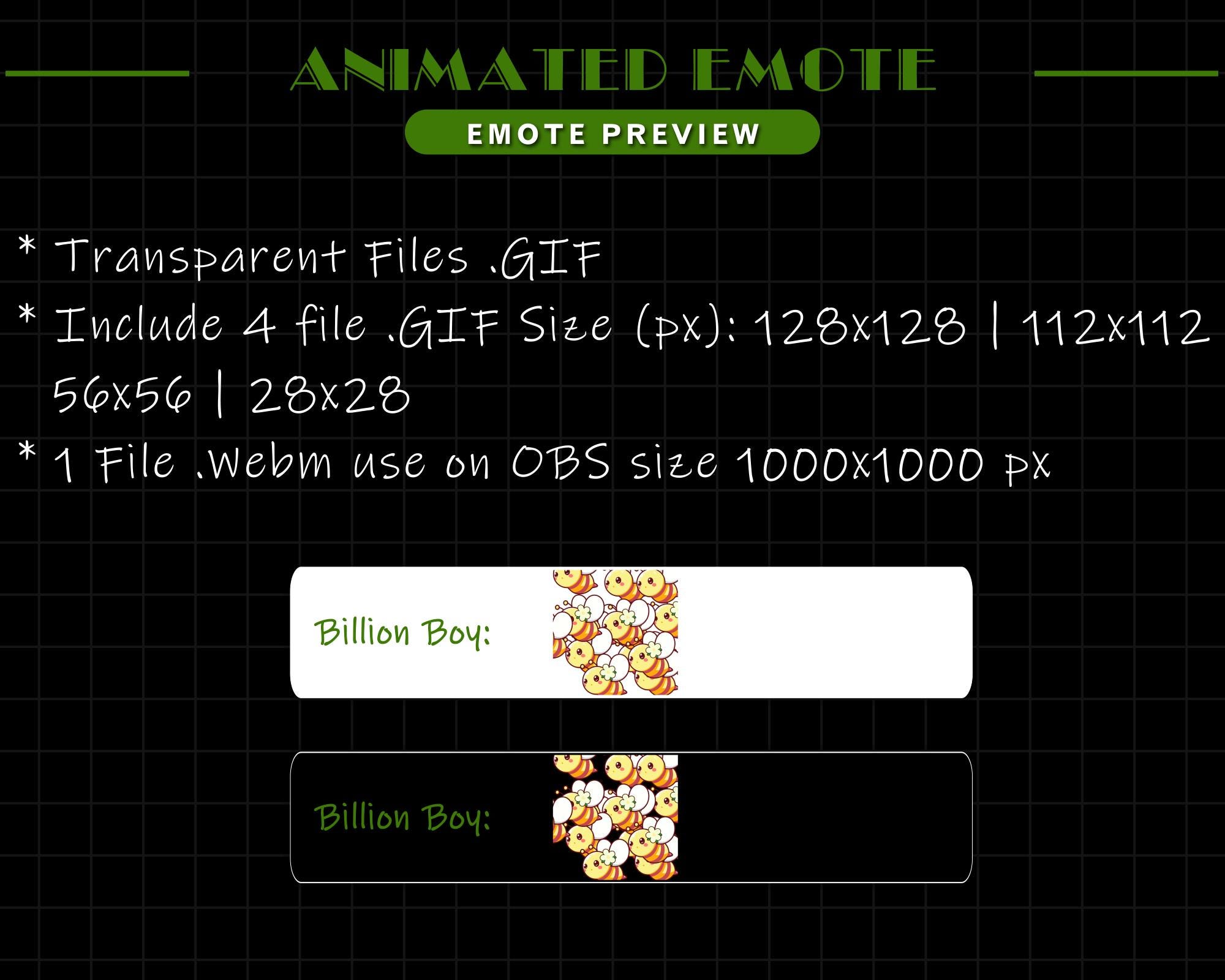 Animated Raid Bees Emote | Buzzing Bee Swarm | Twitch-discord Streaming ...