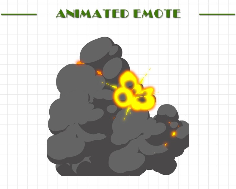Fire Boom Animated Emote | Twitch, Discord, Youtube Emoji | Funny Meme ...