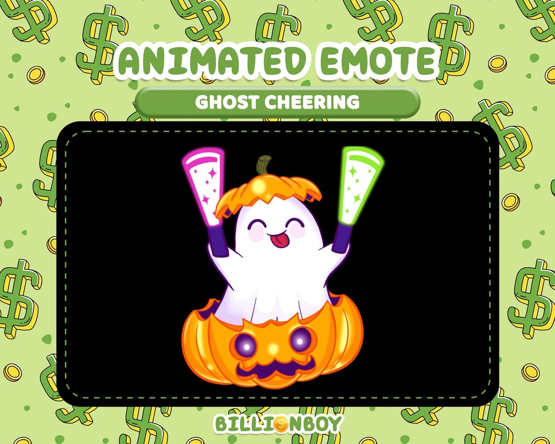 Animated Ghost Cheering Emote for Twitch, Youtube, Discord | Ghost ...