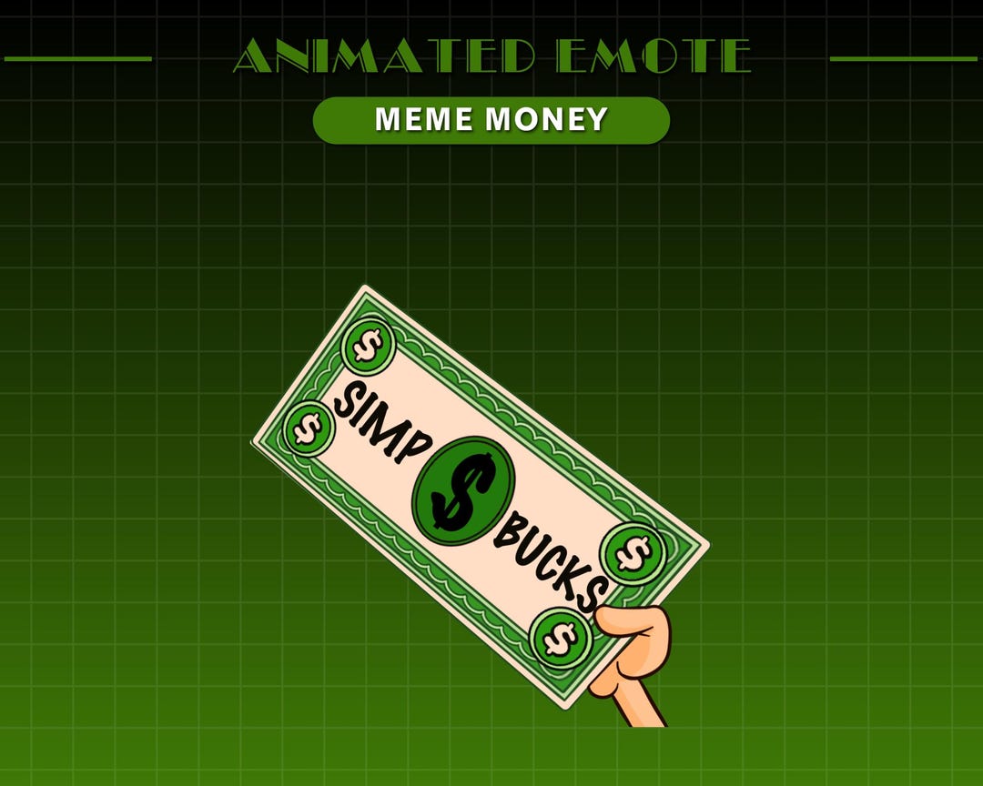 Animated Money Emote | Funny Meme Emote | GIF and WEBM for Twitch ...