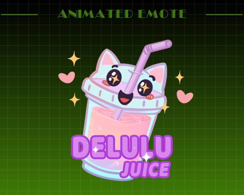 Animated Delulu Juice Emote | Funny Meme Emote | GIF and WEBM for ...