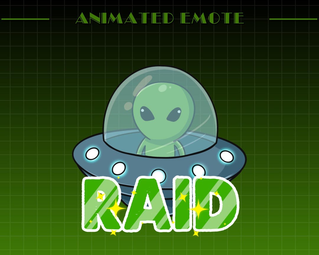 Animated Raid UFO Emote | Flying Saucer Emote |twitch-discord Streaming ...