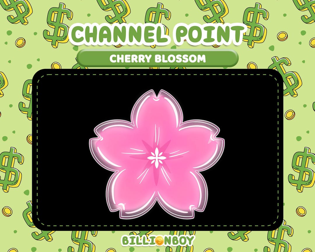 Sakura Twitch Channel Point Icon | Cherry Blossom Reward Icon | Pink ...