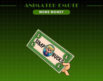 Animated Emote, Simp Emote, Twitch Emote, Simp Bucks Emote, Money Emote ...