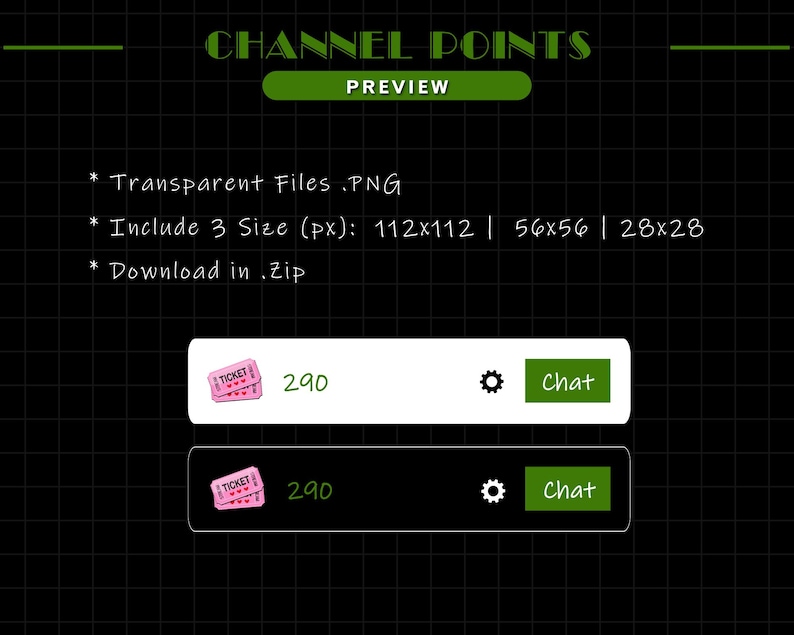 Pink Stream Ticket Channel Point | Pink Channel Points for Twitch ...