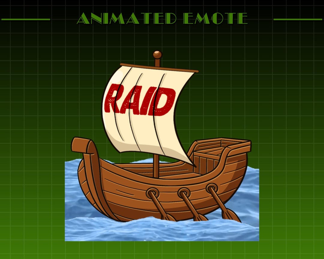 Animated Sailboat Raid Emote | Funny Emoji for Twitch, Youtube, Discord ...
