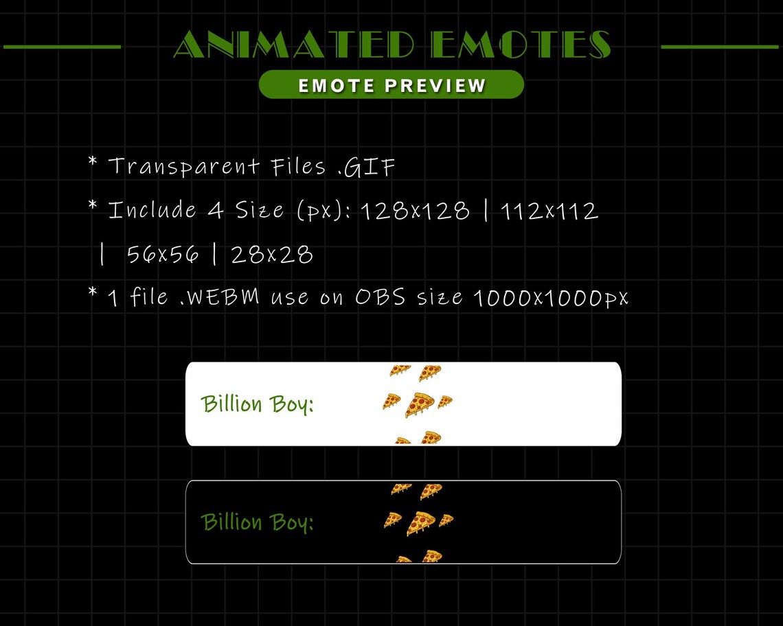 Animated Rain of Pizza Slices Emote - Pizza Emote for Twitch, Youtube ...