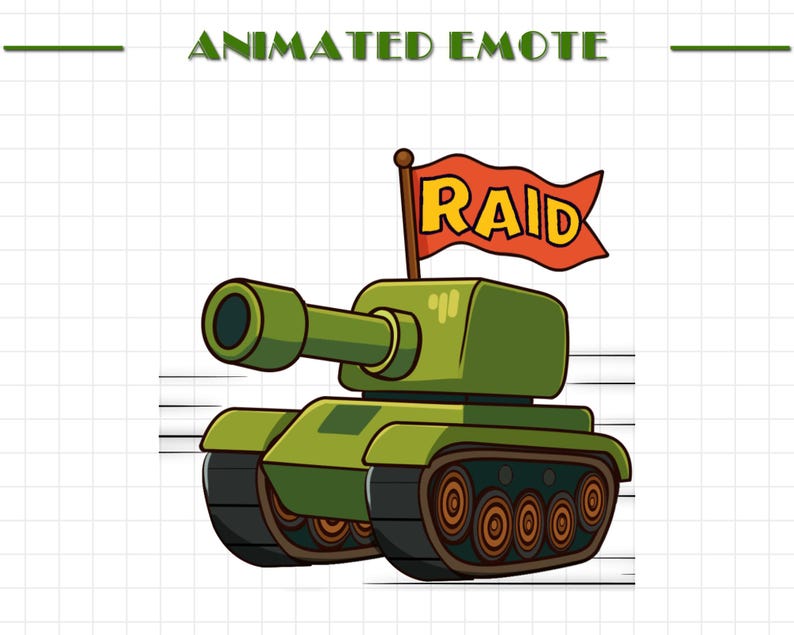Animated Tank Raid Emote | Funny Meme Gif Emoji for Discord, Kick ...
