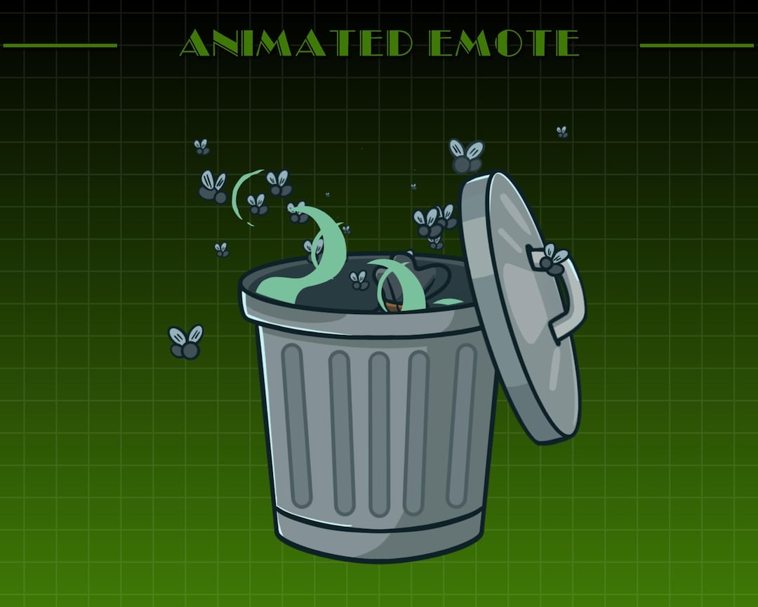 Animated Trash Emote | Funny Meme, Twitch, Discord (GIF & WEBM) - Etsy UK