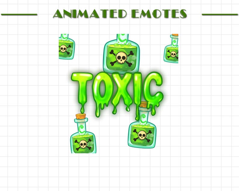 Animated Toxic Bottle Emote | Twitch-discord- Youtube-kick Streaming ...