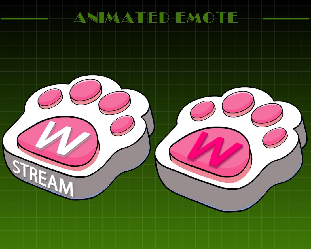 Animated W Key Emote| W Button Emote | Twitch-discord- Youtube ...