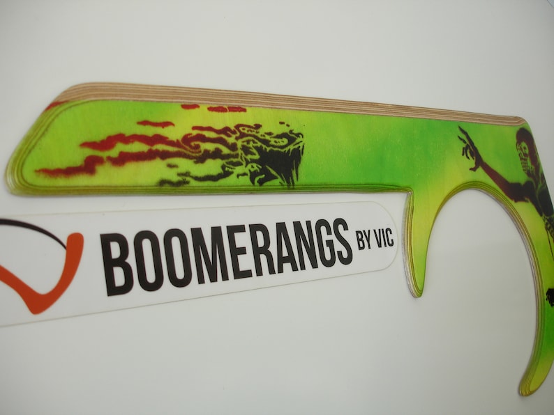 Zombie Killer Real Returning Boomerang Handcrafted by Boomerangs by Vic ...