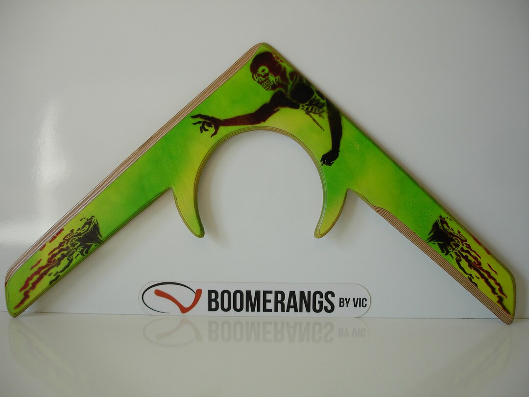 Zombie Killer Real Returning Boomerang Handcrafted by Boomerangs by Vic ...