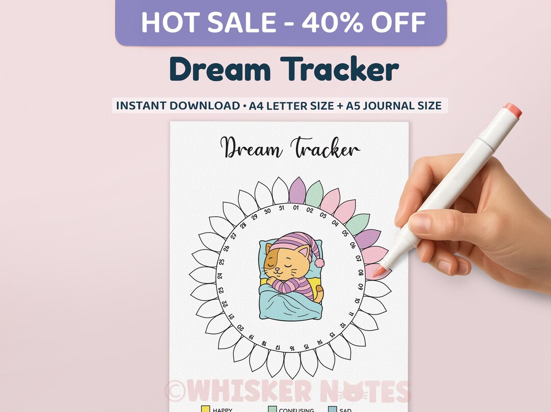 Dream Tracker - Dream Diary - PRINTABLE Journal Page - Printable ...