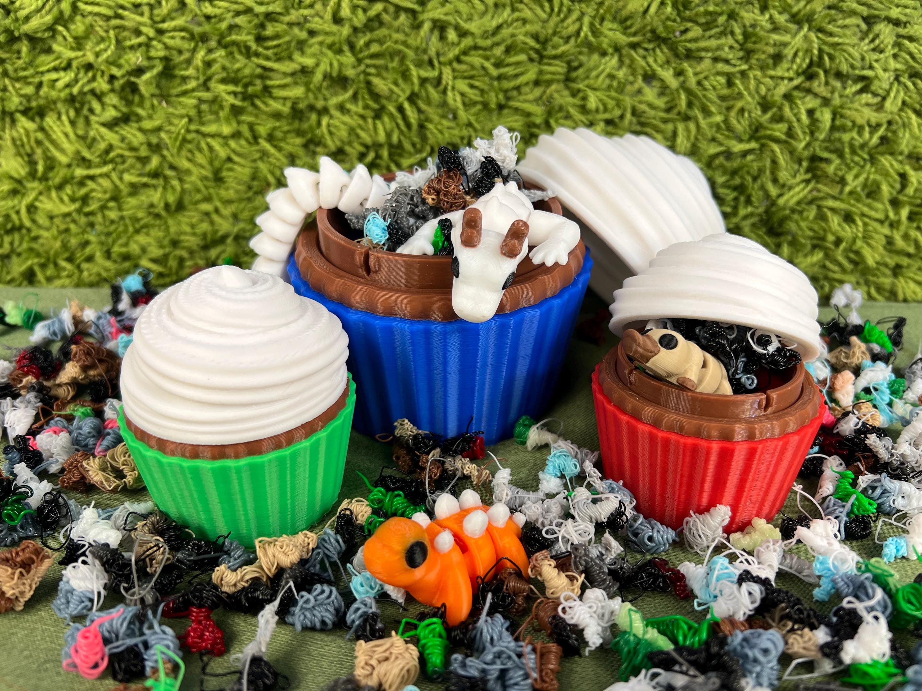 Poseable 3D Printed Fidget Animals – Colorful Miniatures Made of BIO ...