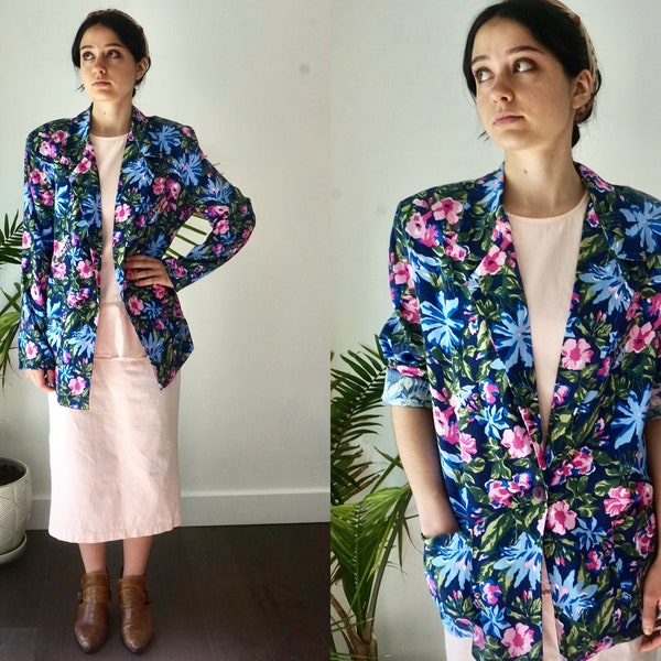 80s Shoulder Pad Blazer - Etsy