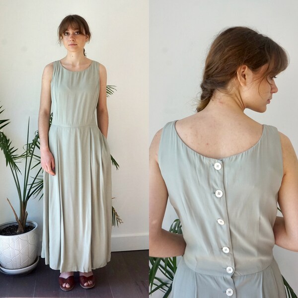 Back Button Dress - Etsy