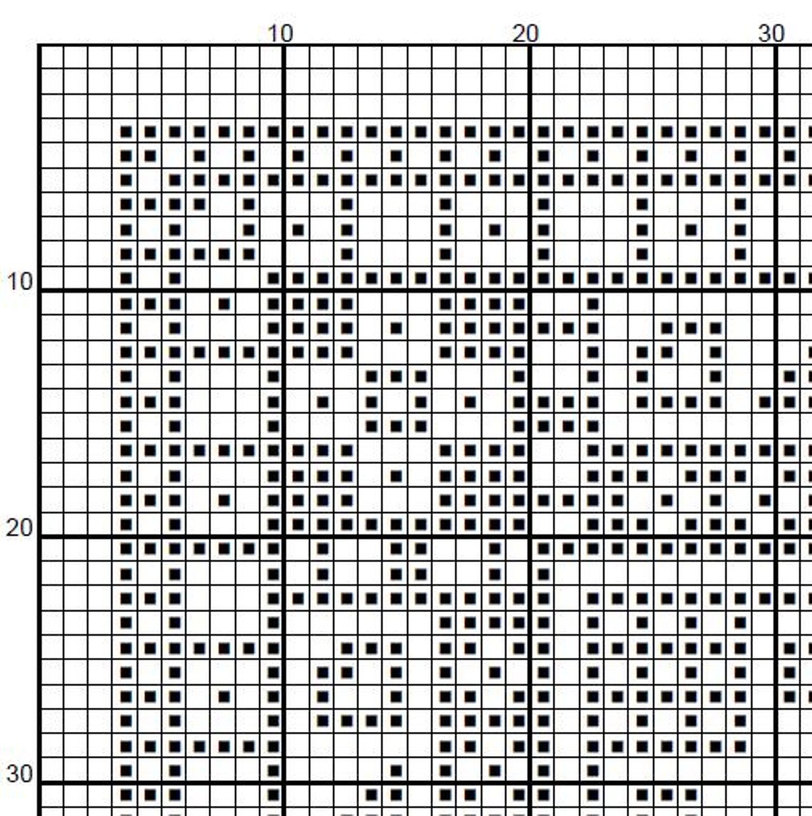 Geometry Cross Stitch Pattern PDF: Floral Greek Sampler (digital ...