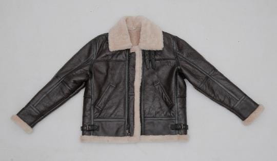 Tom Hardy Dunkirk Shearing Leather Jacket Coat for Men Bane Aviator Fur ...