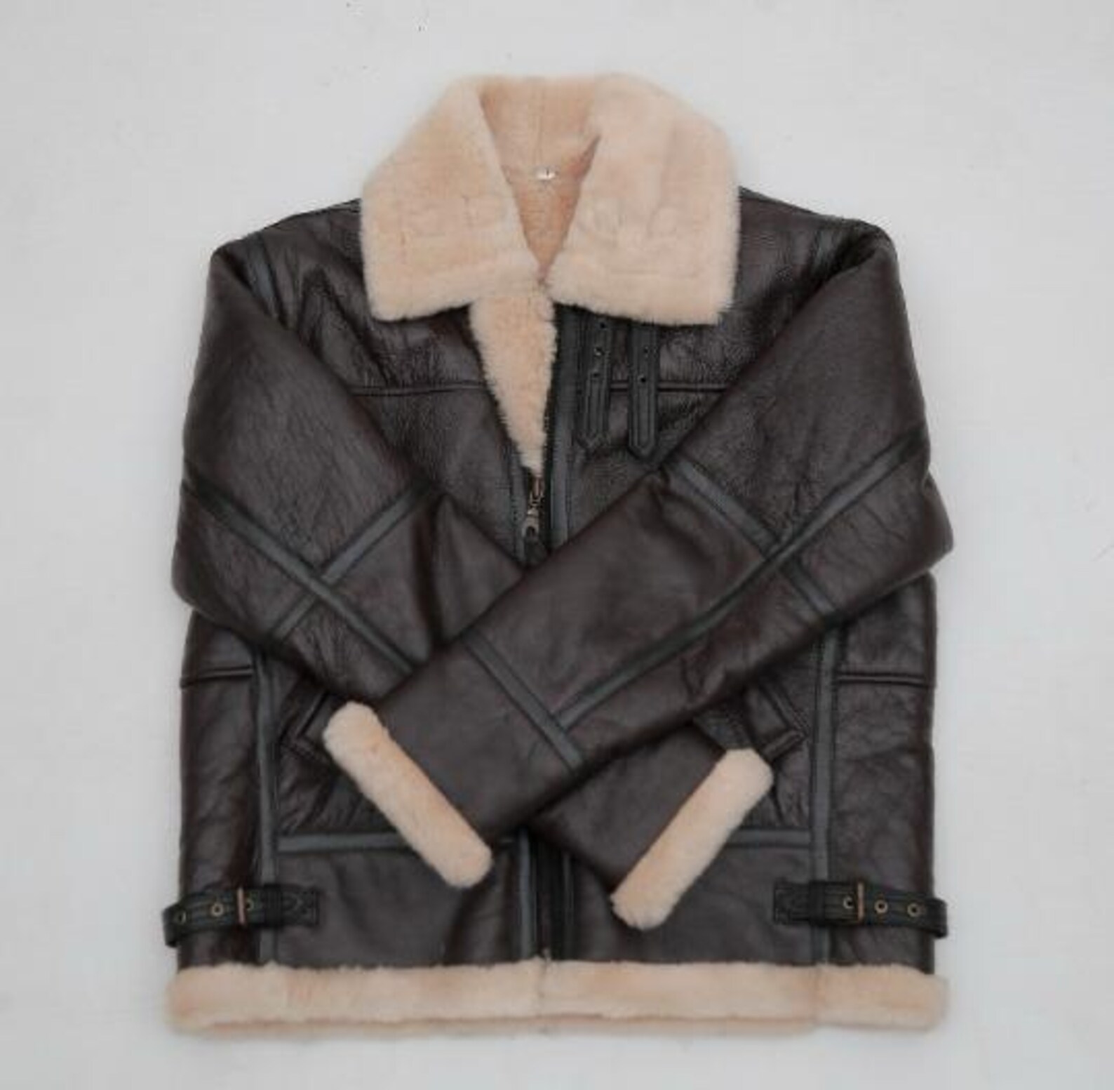 Tom Hardy Dunkirk Shearing Leather Jacket Coat for Men Bane Aviator Fur ...