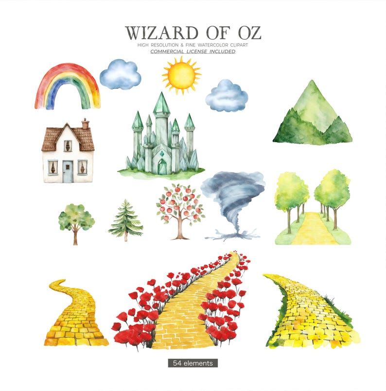 Wizard of Oz Clipart, Dorothy Clipart, Wizard PNG, Tin Man, Cowardly ...