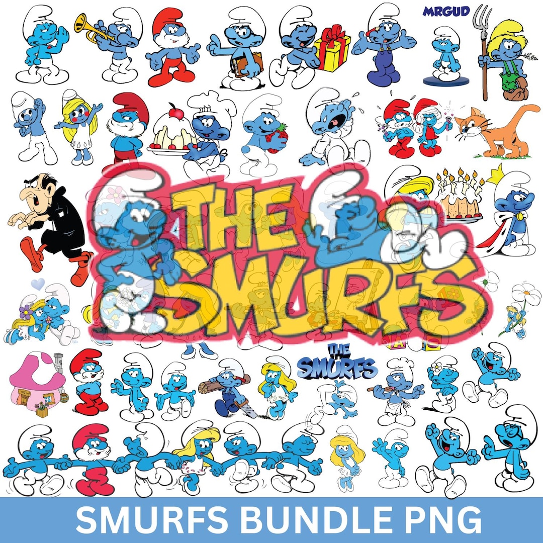 Smurfs PNG Bundle, the Smurfs SVG Bundle, Smurfs Birthday, Smurfs Svg ...