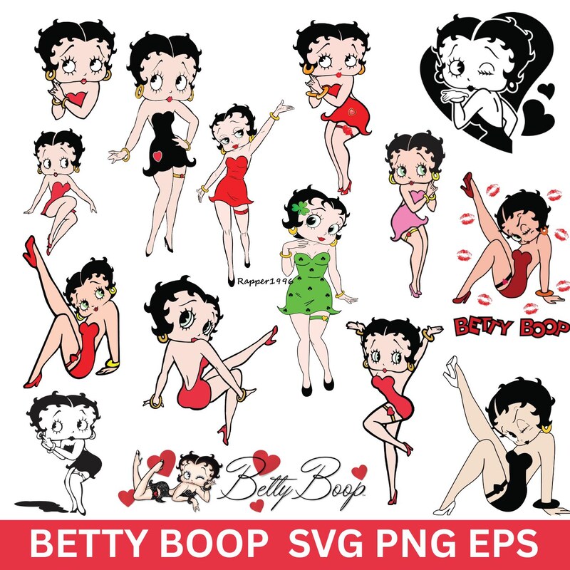 Betty Boop Svg - Etsy