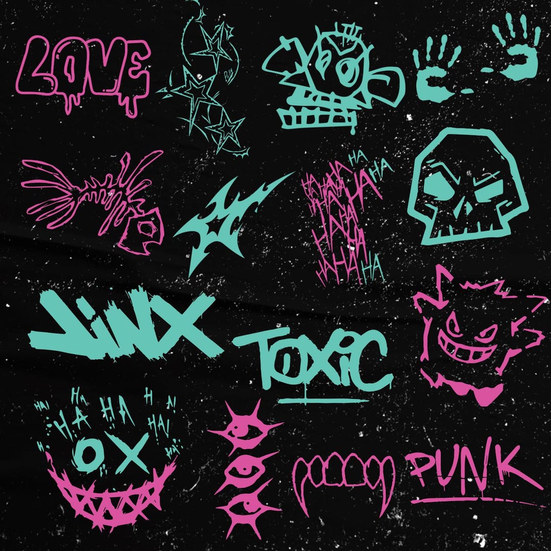 Jinx Graffiti Arcane Png Svg Clipart,jinx Graffiti Arcane Png Svg ...