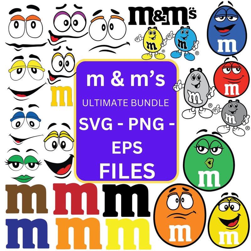 M&m Svg - Etsy