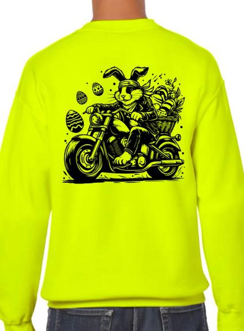 Biker Easter Bunny, Digital File, SVG, PDF, Vector Graphic, Easter ...