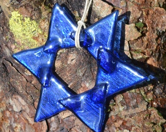 Glass star ornament | Etsy