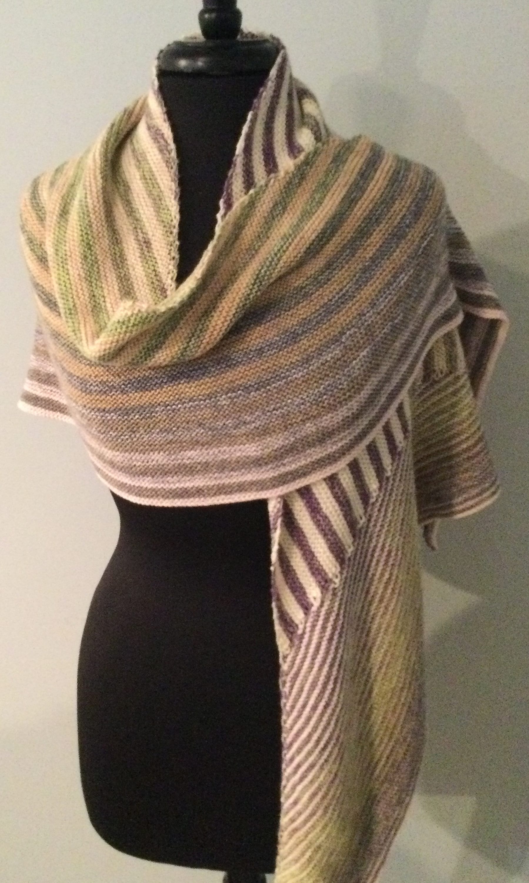 Striped Shawl - Etsy