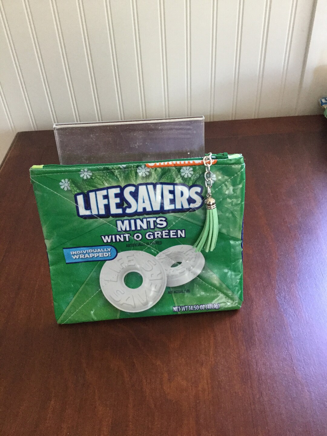 Zippered Pouch Purse Made From an Actual Life Saver's Bag. Ironed on ...