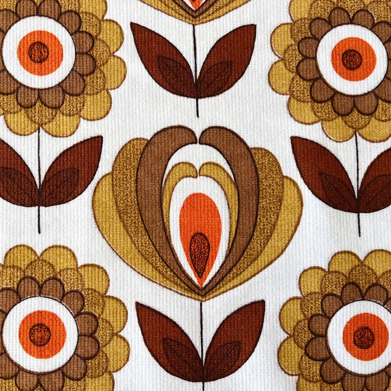 Vintage 1970s Fabric - Etsy