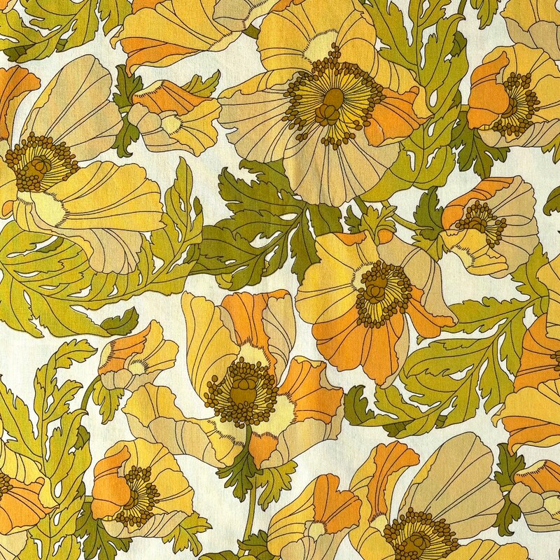 Vintage 1970s Fabric - Etsy