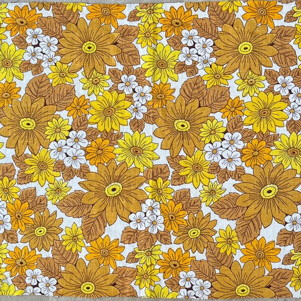70s Fabric - Etsy