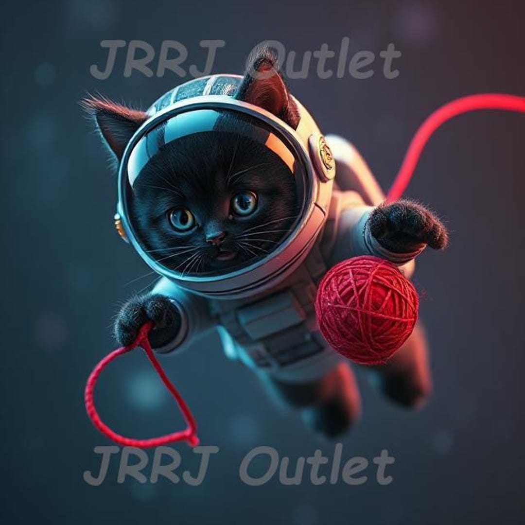 Kitten in Space Digital Download, Adorable Kitten, Give Me Space, Cat ...