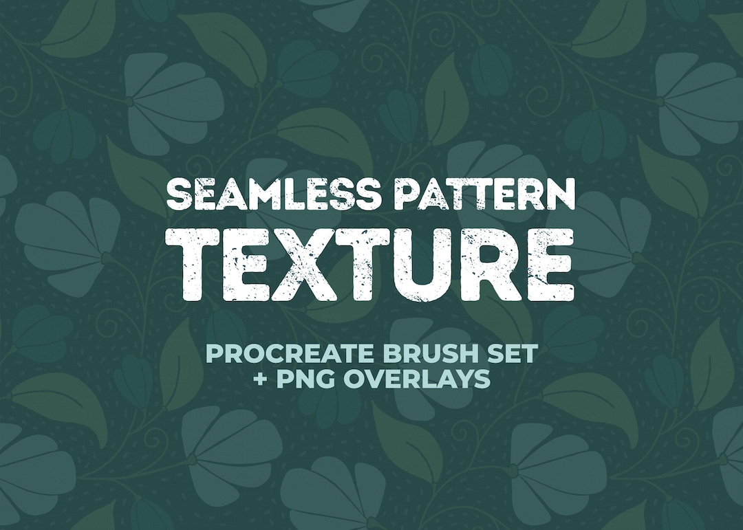 Seamless Texture Overlays + Procreate Brush Set (8 Pngs) - Etsy