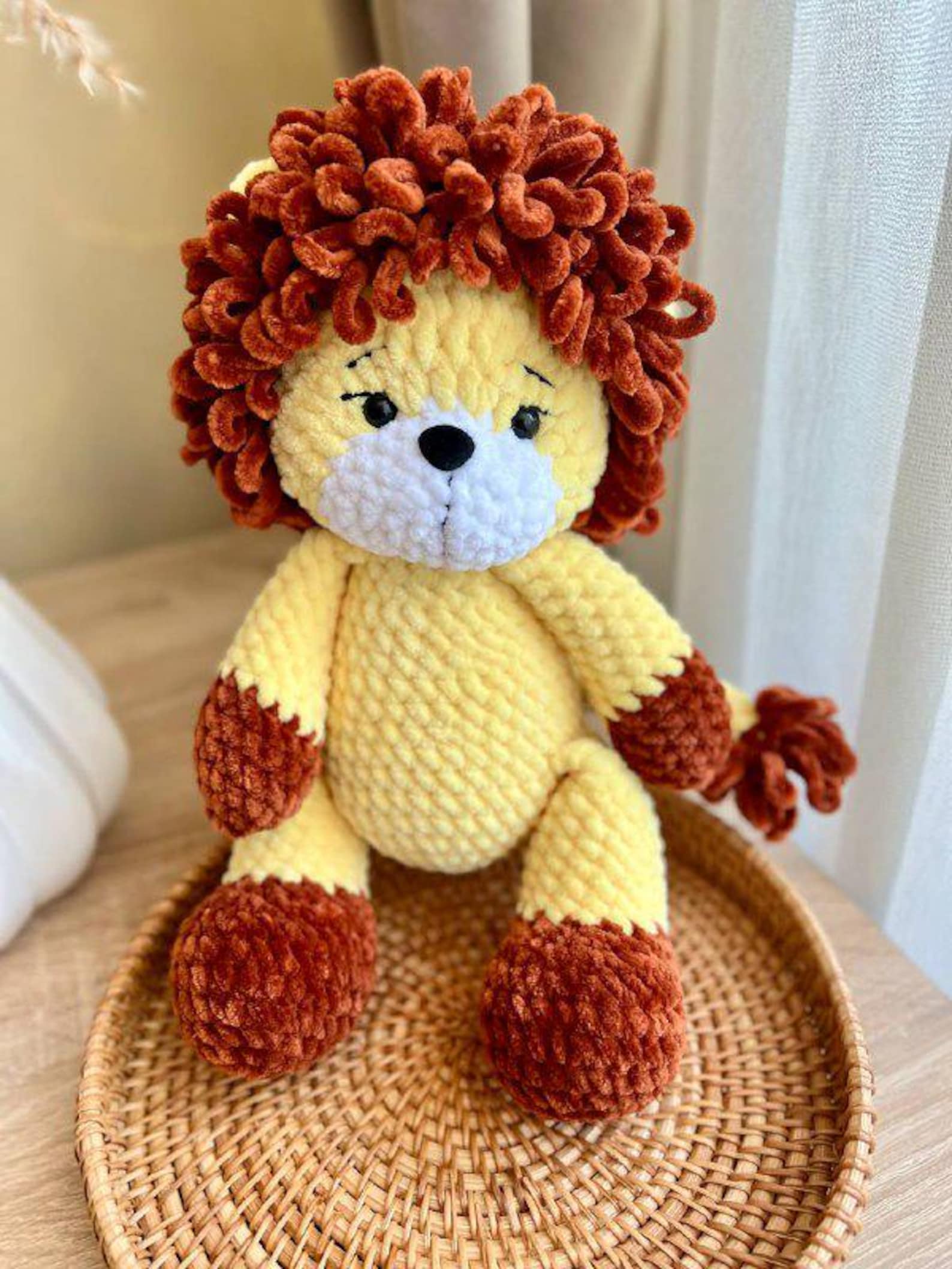 Amigurumi Lion , Crochet Lion , Plushie Lion , Plush Toy , Stuffed ...