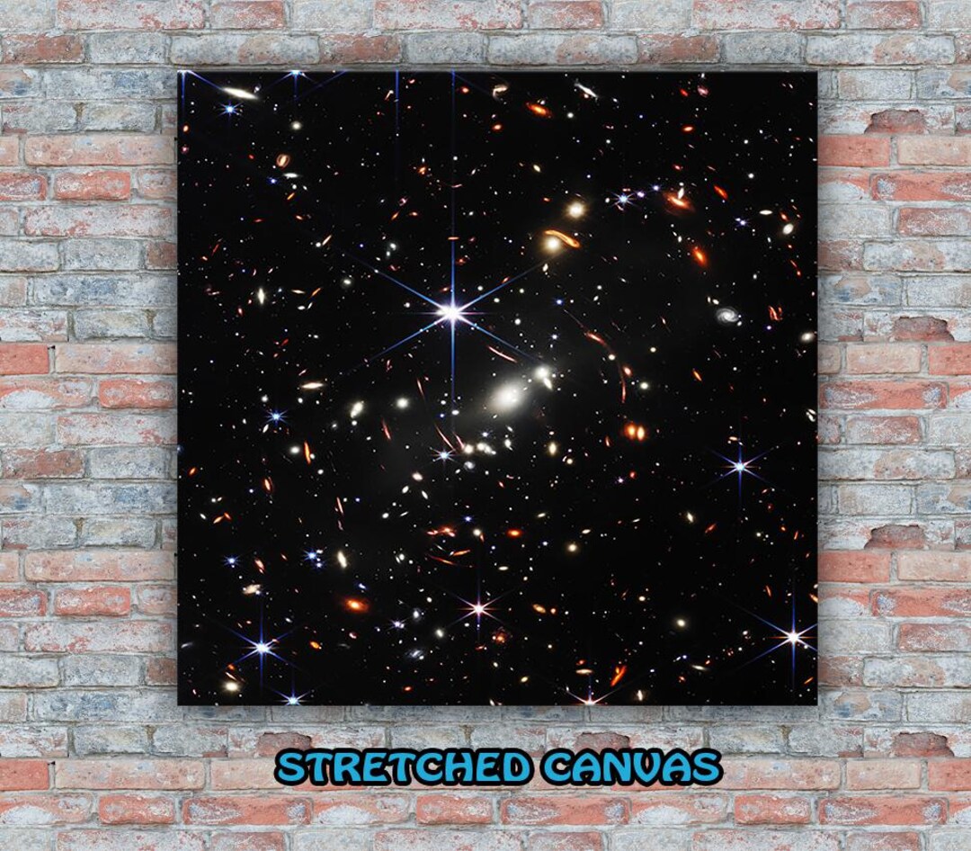 Space Telescope Poster, James Webb First Deep Field Canvas, Nasa Dying ...