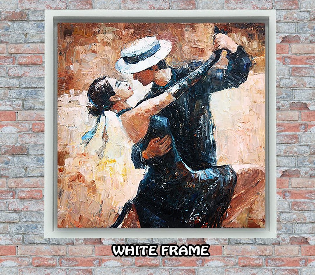 Dancing Couple Canvas Painting Print,music Room Decor,tango Dancing ...