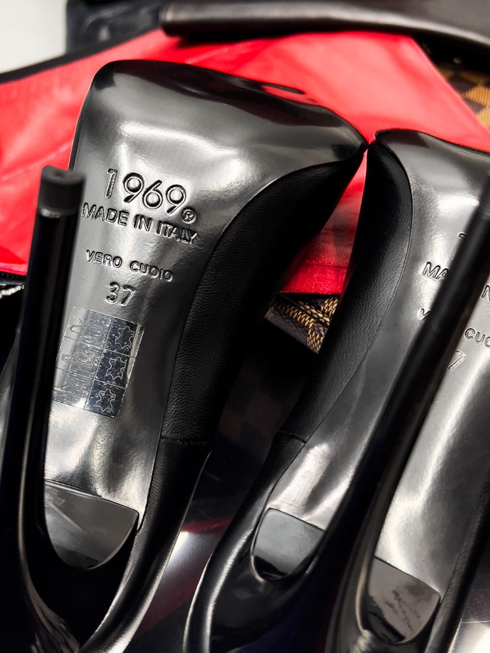 1969 Made in Italy Stiletto High Heels Pigalle Style Leather Pumps ...