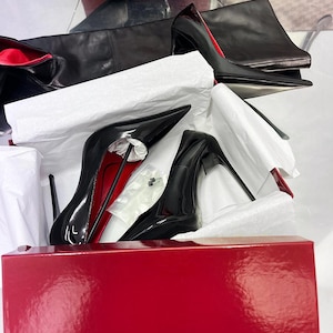 1969 Made in Italy High Heels Iconic Z E27 Pointy Patent Leather Pumps ...