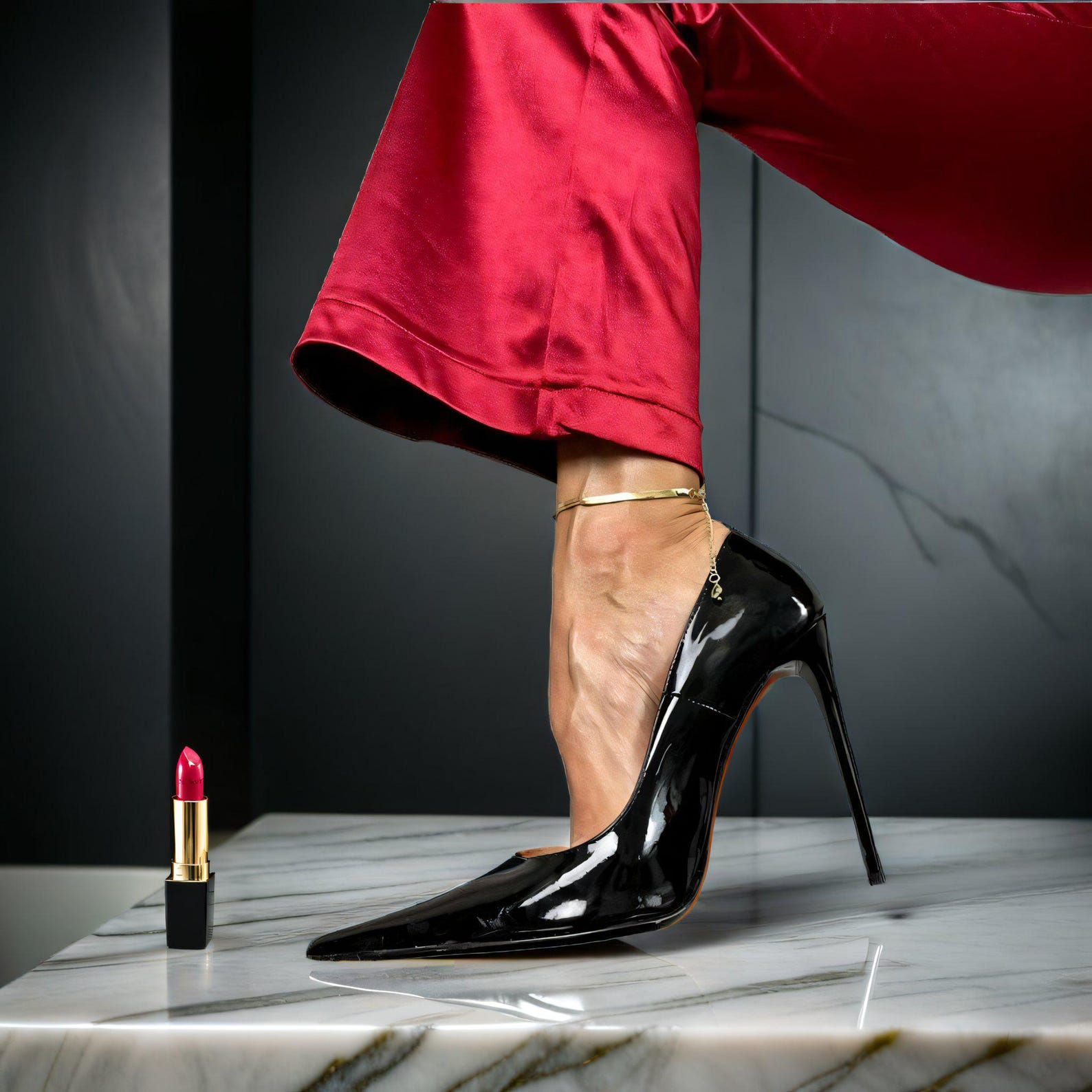 1969 Made in Italy High Heels Iconic Z E27 Pointy Patent Leather Pumps ...