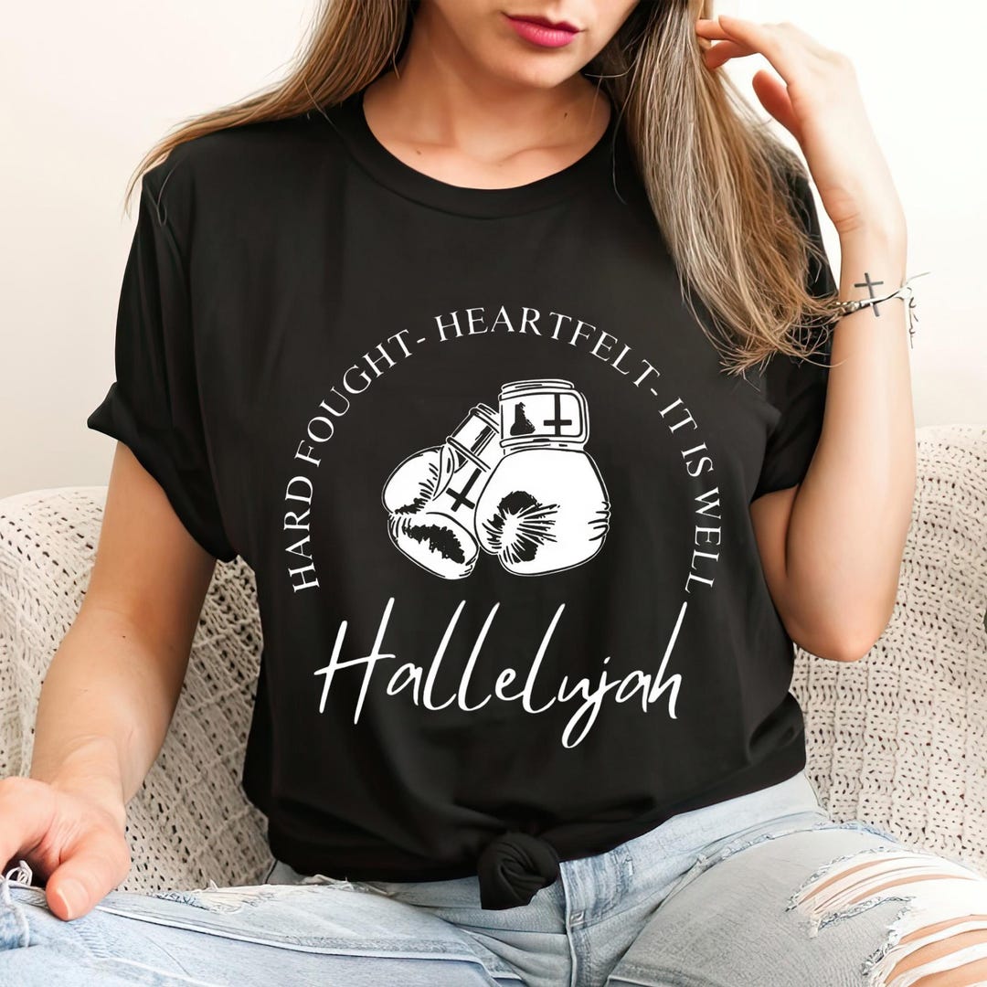 Hard Fought Hallelujah SVG PNG Files, Funny Christian Svg, Bible Verse ...