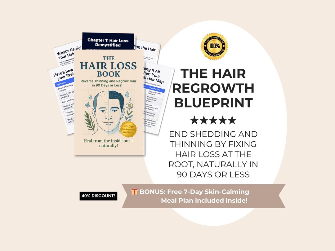 The Hair Loss Blueprint | Natural Regrowth Guide, Nutrition, Stress ...