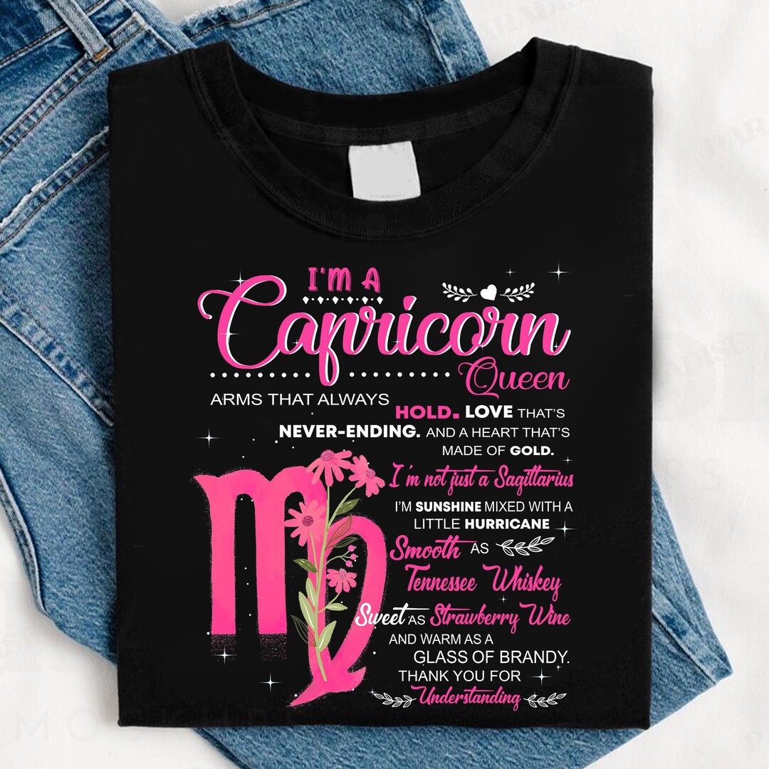 Capricorn Queen Girl Woman PNG: Zodiac Shirt Design (digital Download ...