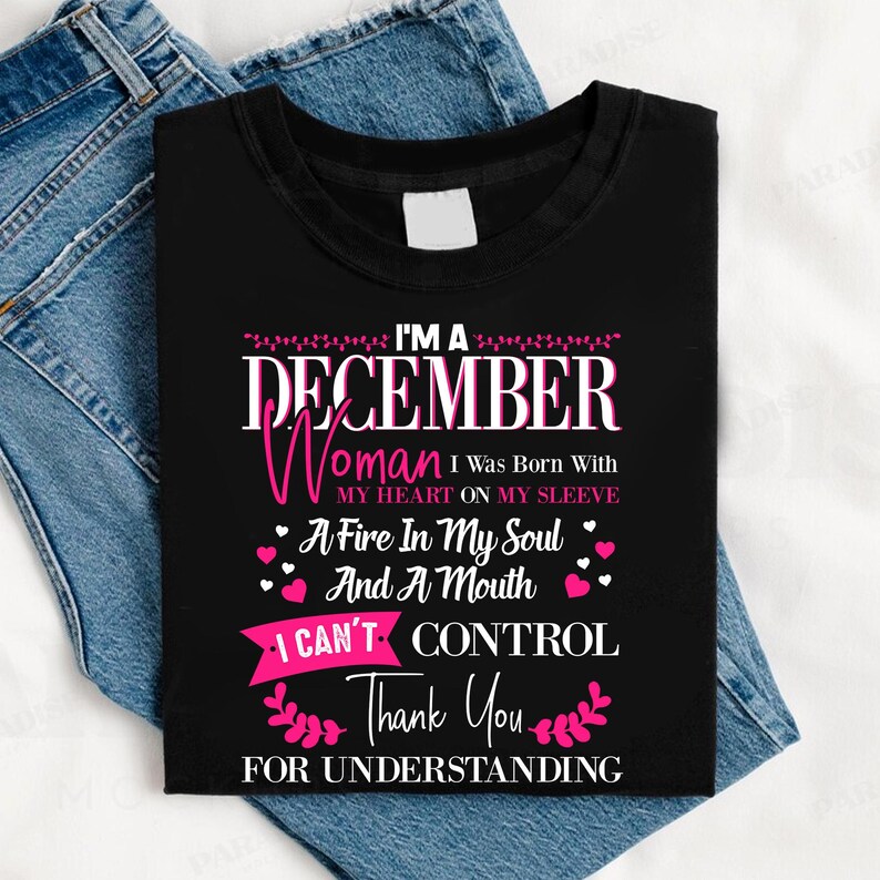 December Birthday Girl Woman Queen PNG: Instant Download for ...